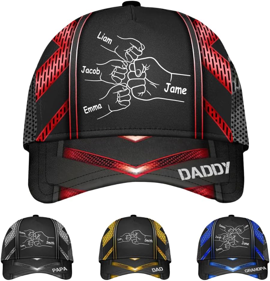 Best Dad Ever Cap- Persoalized Classic Cap Dad Baseball Cap, Outline ...