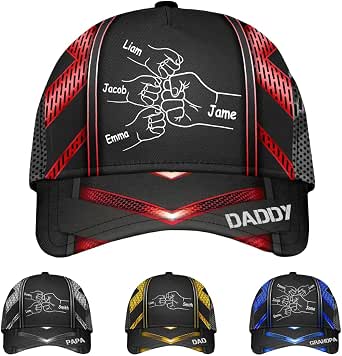 Best Dad Ever Cap- Persoalized Classic Cap Dad Baseball Cap, Outline ...