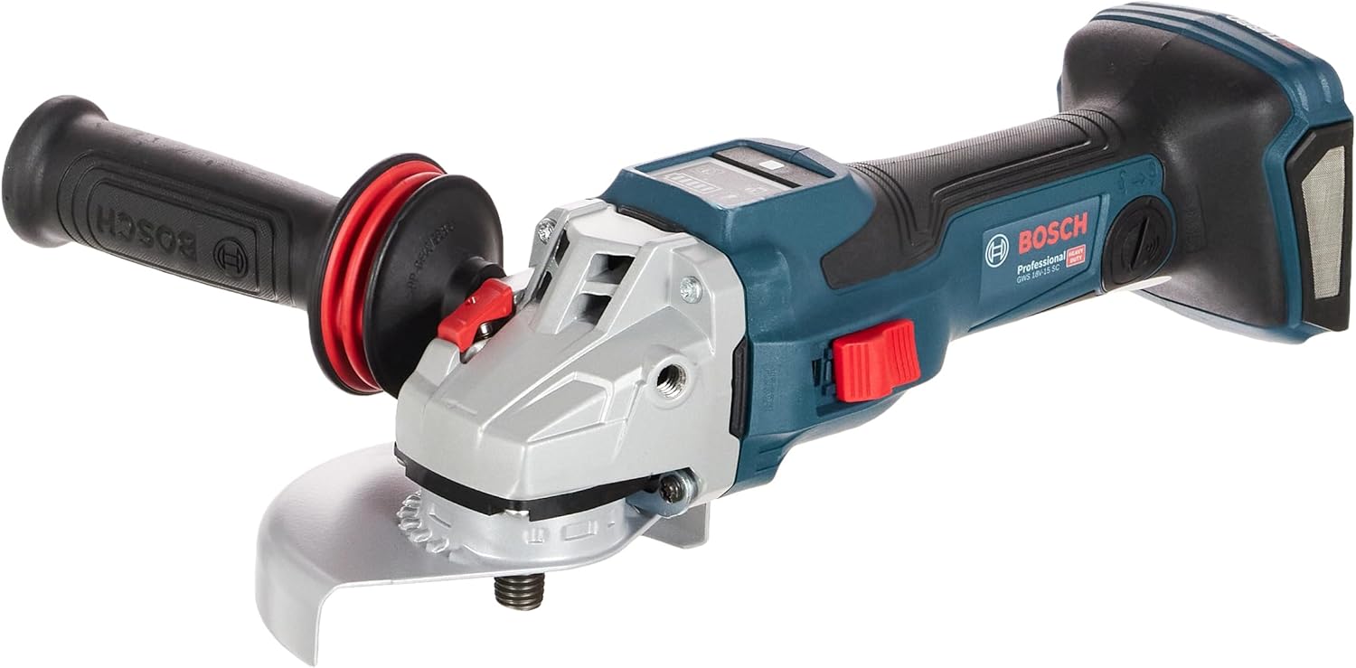 Bosch Professional BITURBO GWS 18V-15 SC cordless angle grinder (125 mm disc diameter, with ...