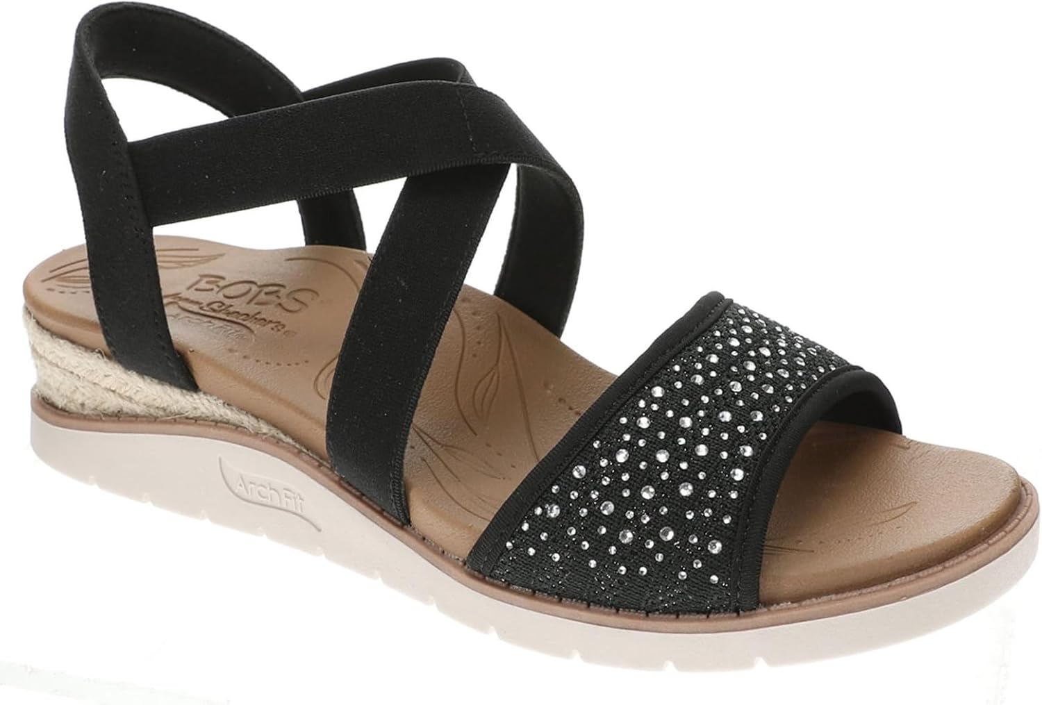 Amazon.com | Skechers BOBS Arch Fit Beach Kiss-Beyond Glam Women's ...