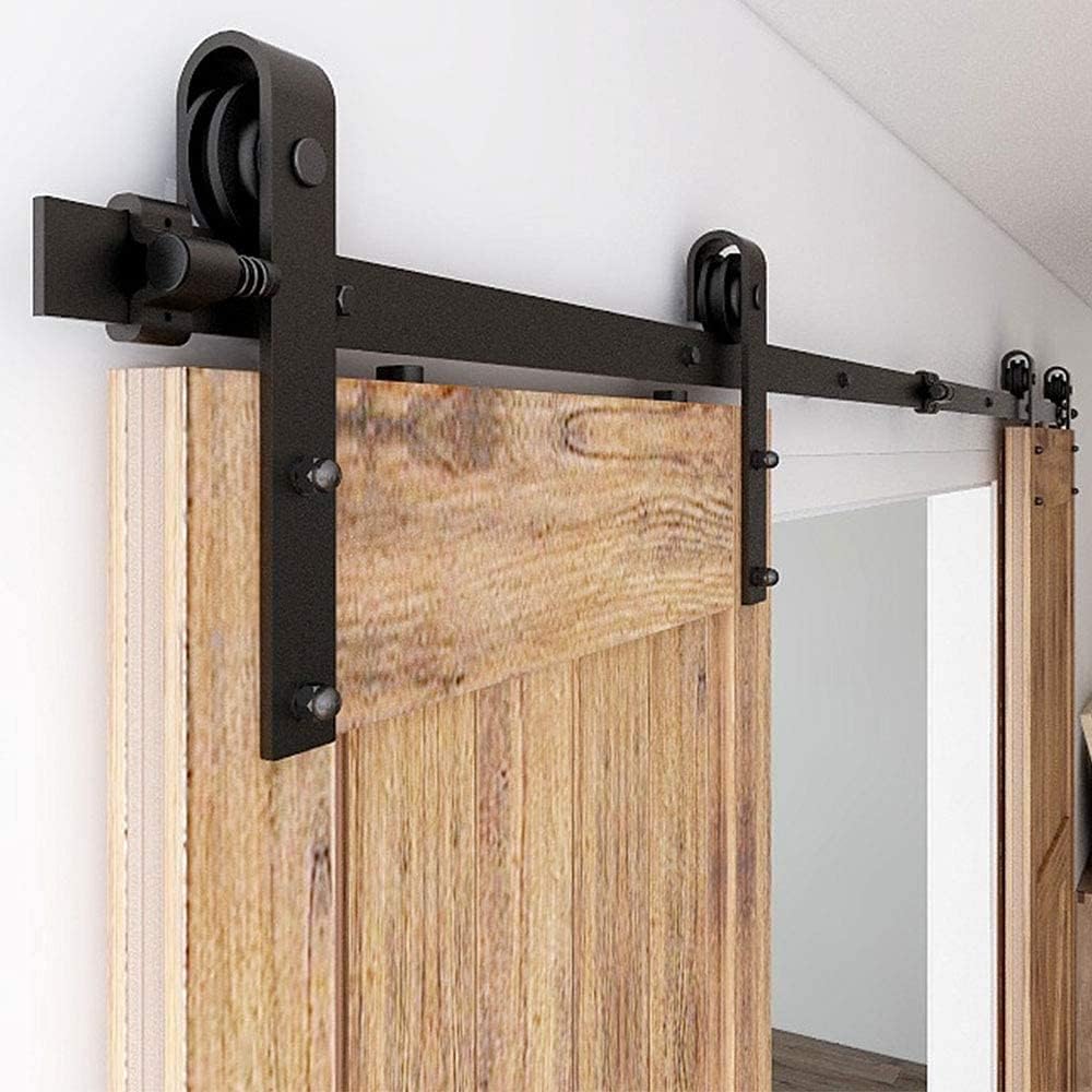 JUBEST 6FT Commercial Grade Pocket Door Hardware and Track Set with ...