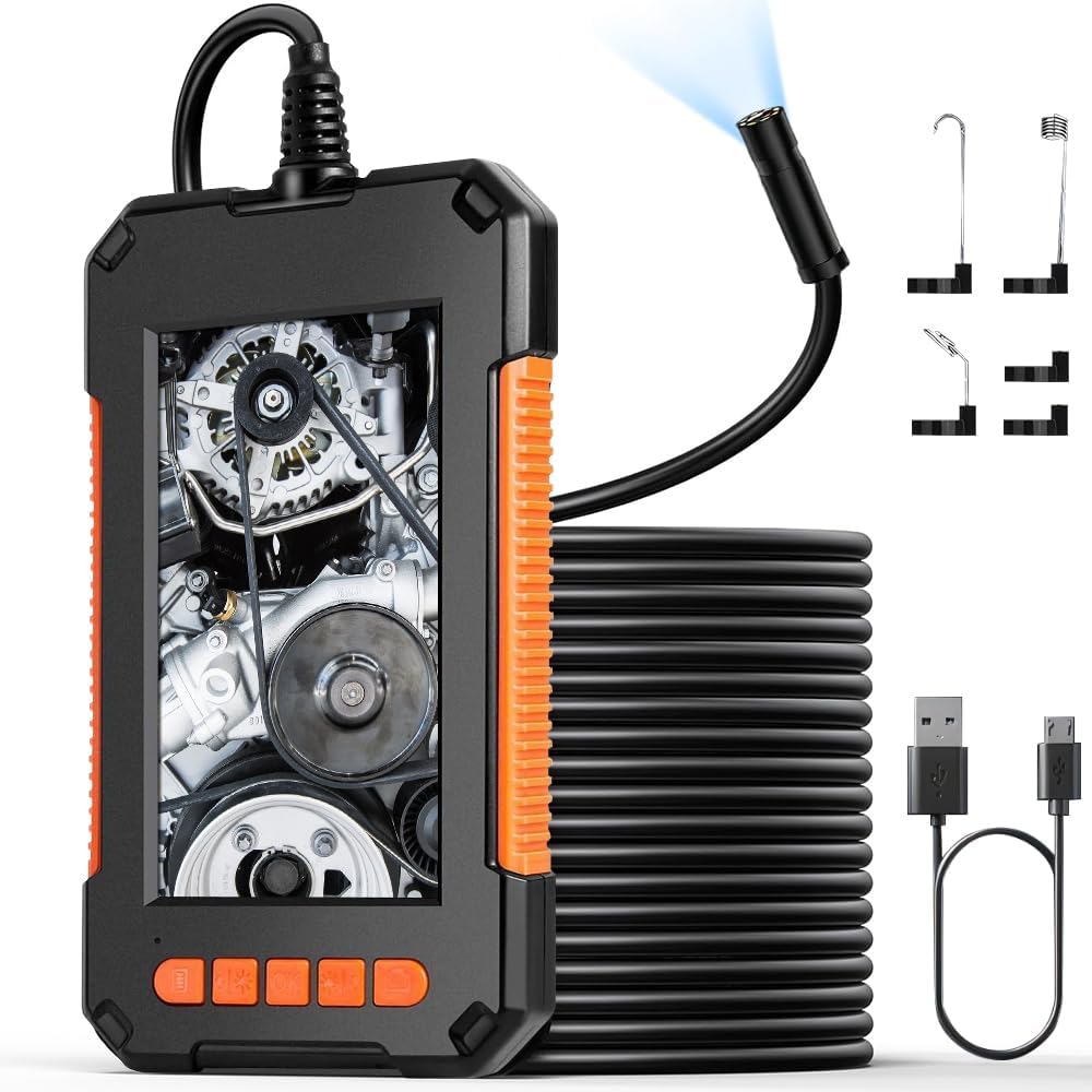 DEPSTECH Endoscopio industrial de doble objetivo, cámara de inspección ...
