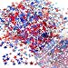 Amazon.com: 60g/2.1oz Patriotic Star Confetti - Bulk Red, White, and ...