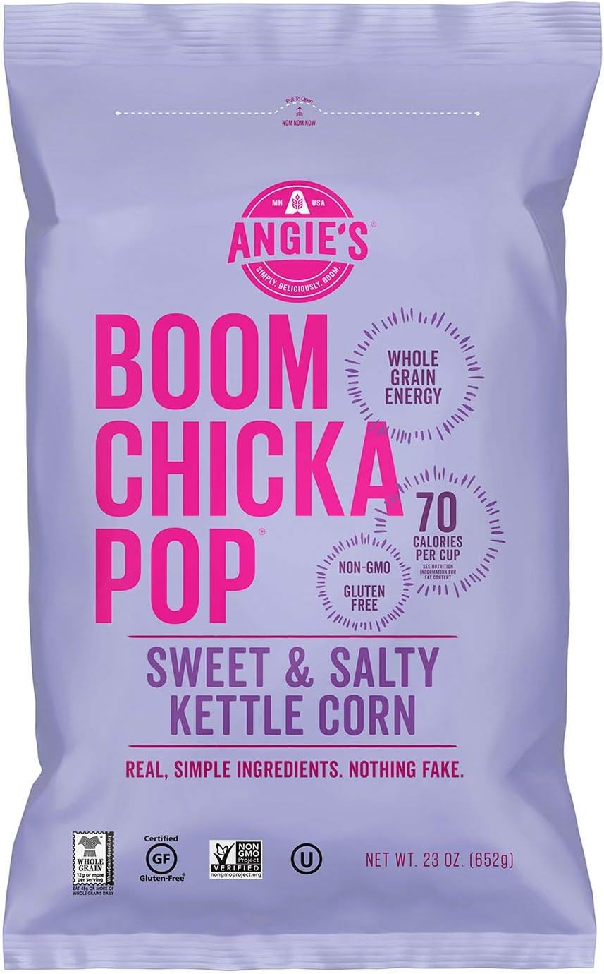 Amazon.com : Angie's BOOMCHICKAPOP Sweet and Salty Kettle Corn Popcorn ...