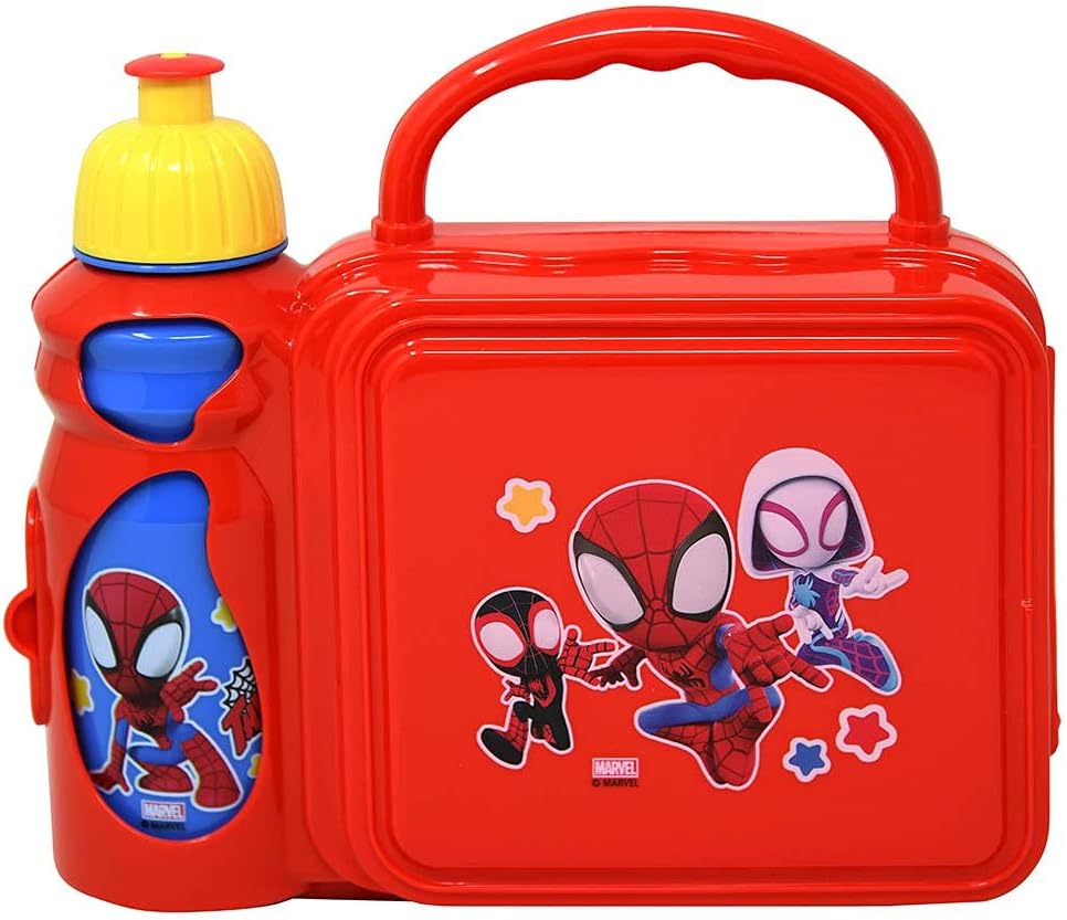 Amazon.com: Zak Designs Spiderman Lunch Box with Water Bottle, 9 Inch ...