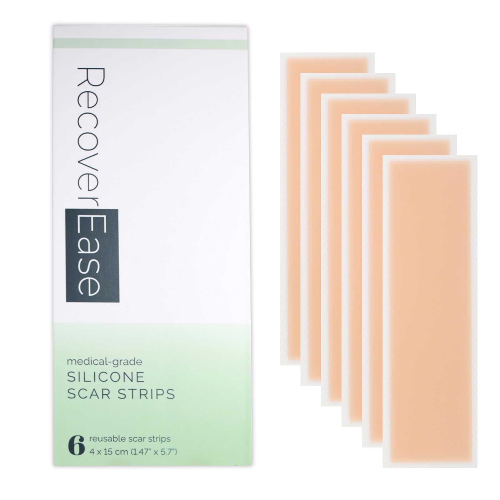 Amazon.com : RecoverEase - Silicone Scar Strips – 6 Pack of ...