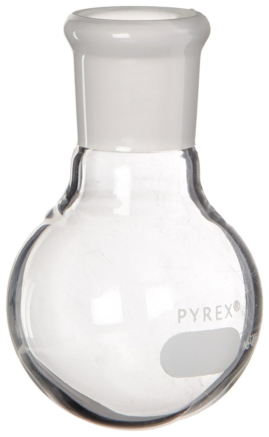 Corning Pyrex Borosilicate Glass Short Neck Round Bottom Boiling Flask ...