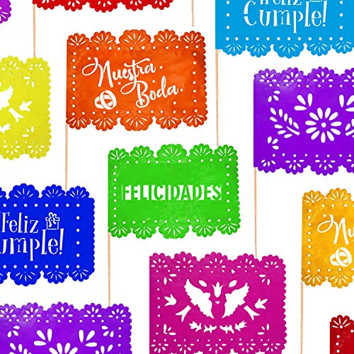 Magicel - Banderita de Papel Picado Centro de Mesa - Decoración para ...