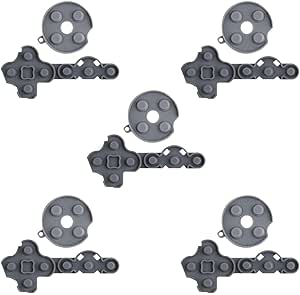 5 Set Silicone Conductive Rubber Pads for Xbox 360 Controller Buttons ...