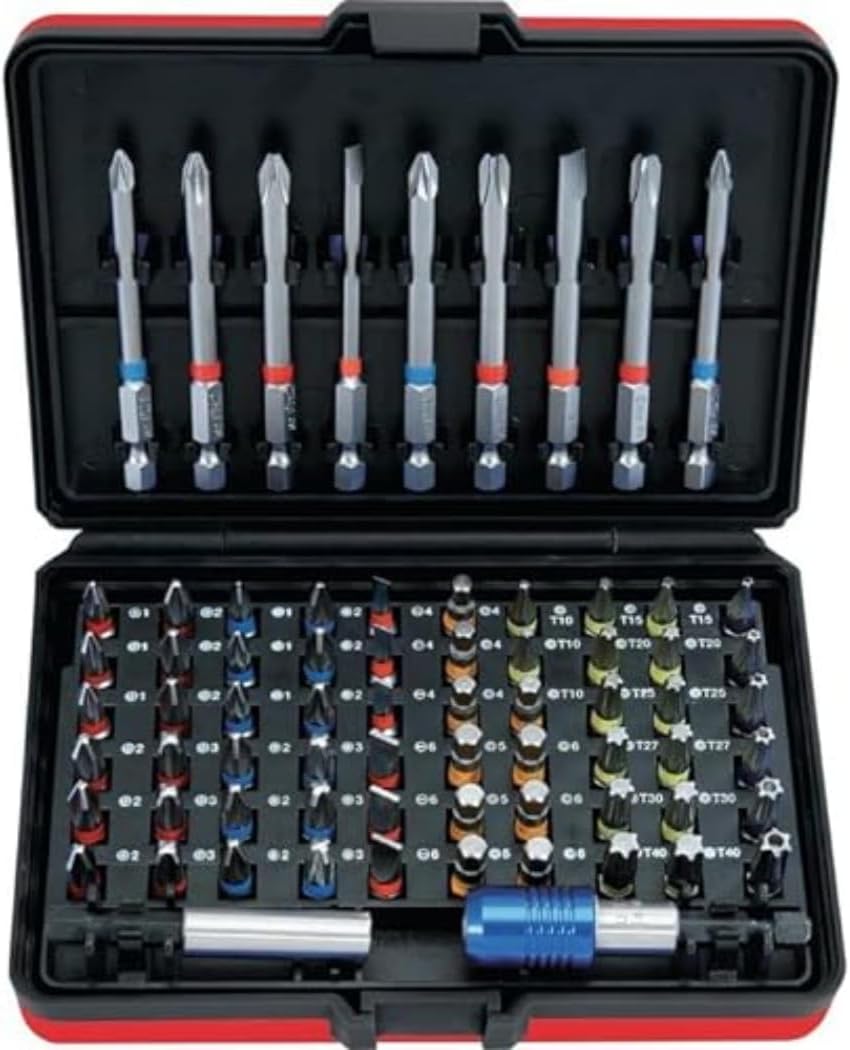 KS Tools 918.3070 Torsionplus 30 Colour Coded Screwdriver Bits Set with ...