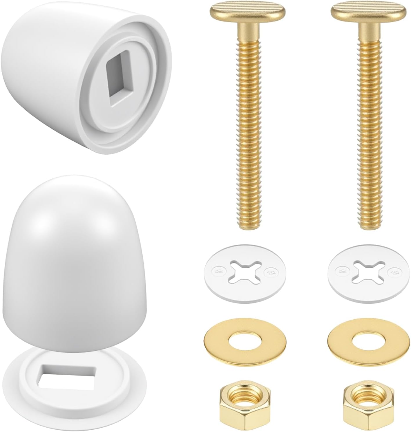 2 Set Toilet Bolts for Floor Toilet-Nuts and Bolts for Toilet Floor ...