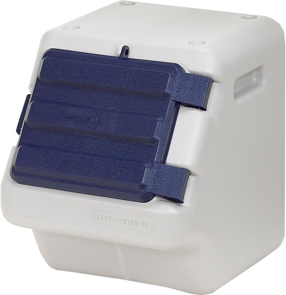 Amazon.com: Bergan Stack-N-Stor 40 Stackable Storage : Patio, Lawn & Garden