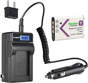 Amazon.com: Kastar 1-Pack Li-60B Battery and LCD AC Charger Compatible with Olympus Li-60B Li60B ...