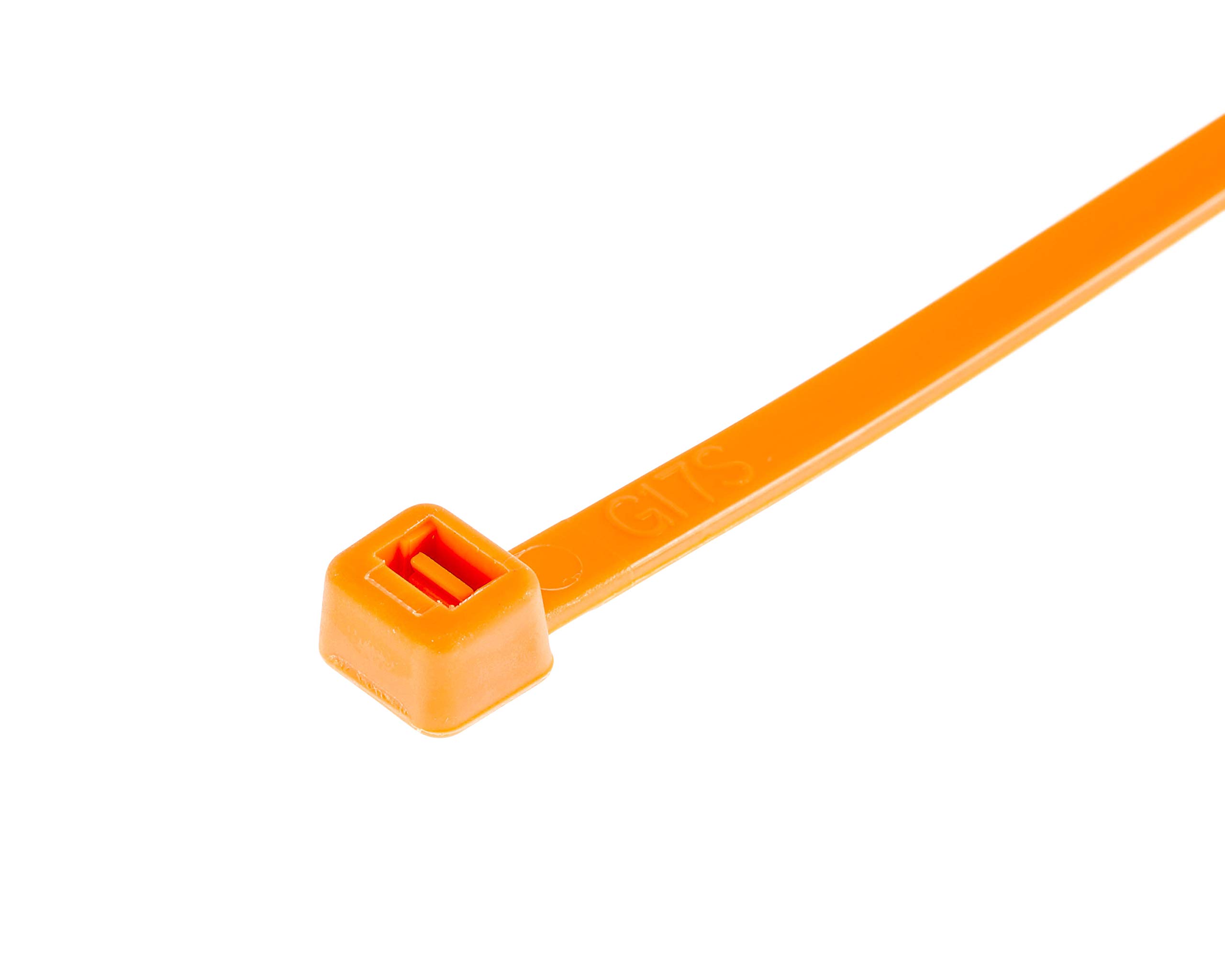Snapklik.com : 8 Inch Orange Zip Ties, 100 Pack, 50lb Strength, UV ...