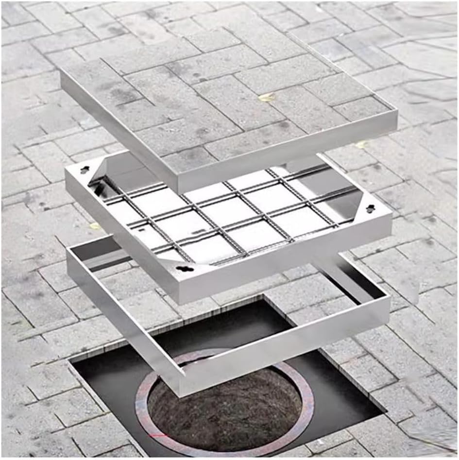 Commercial Invisible Manhole Cover - Heavy Duty Flat Sewer Drainage Lid ...