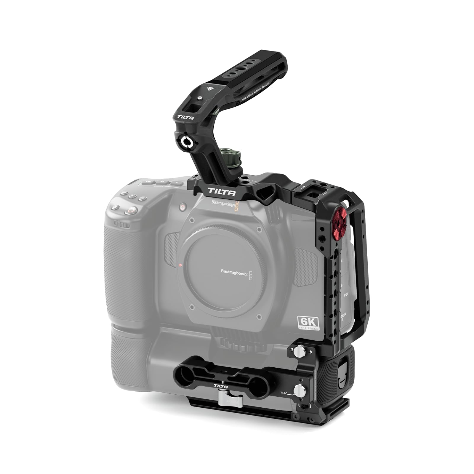 Tilta BMCC 6K Cage, Camera Cage Compatible with BMCC 6K Basic Kit with Xeno Top Handle, 15 mm ...