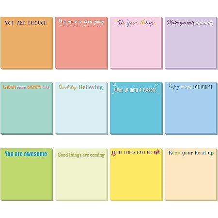 Amazon.com : 16 Pack Appreciation Sticky Notes Postit Note Pads Funny ...