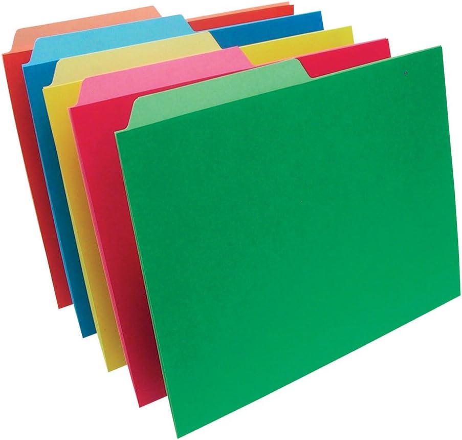 APSA Folder Tamaño Carta Colores Intensos Biodegradable Paquete con 100 ...