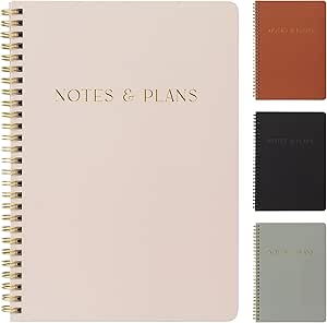 Simplified Daily Planner And Notebook With Hourly Schedule - Aesthetic ...