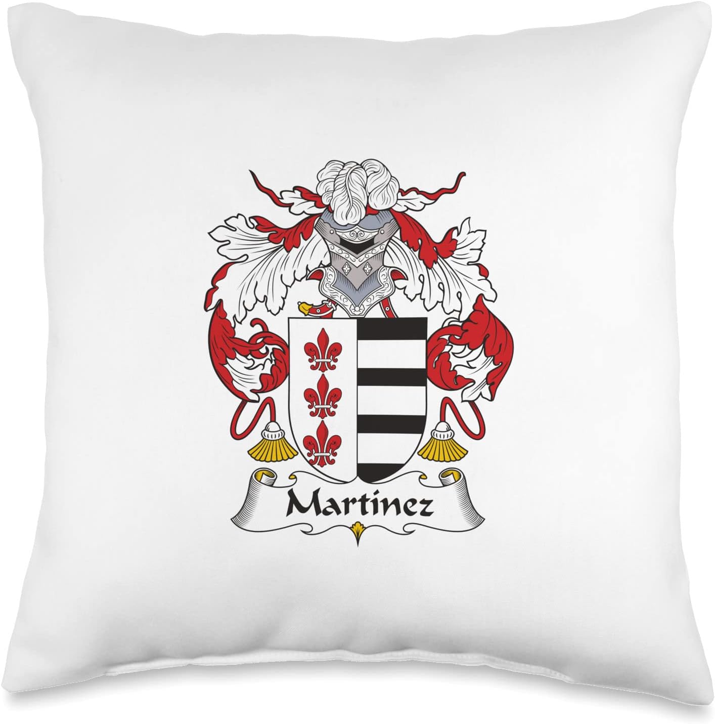 Amazon.com: Martinez Coat of Arms - Family Crest Throw Pillow : Home ...