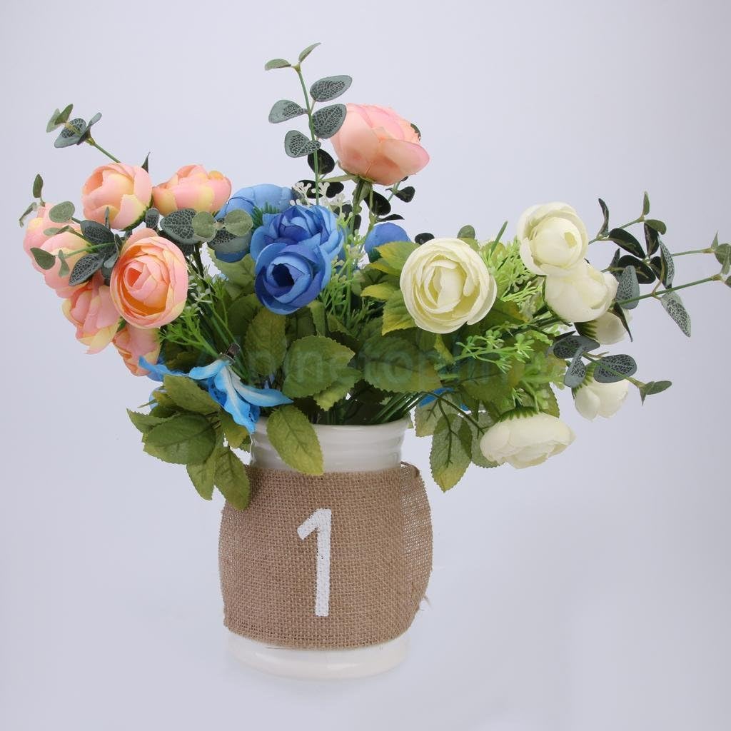 Amazon.com: Wedding Vintage Rustic Table Numbers Hanging Sign 1-10 ...