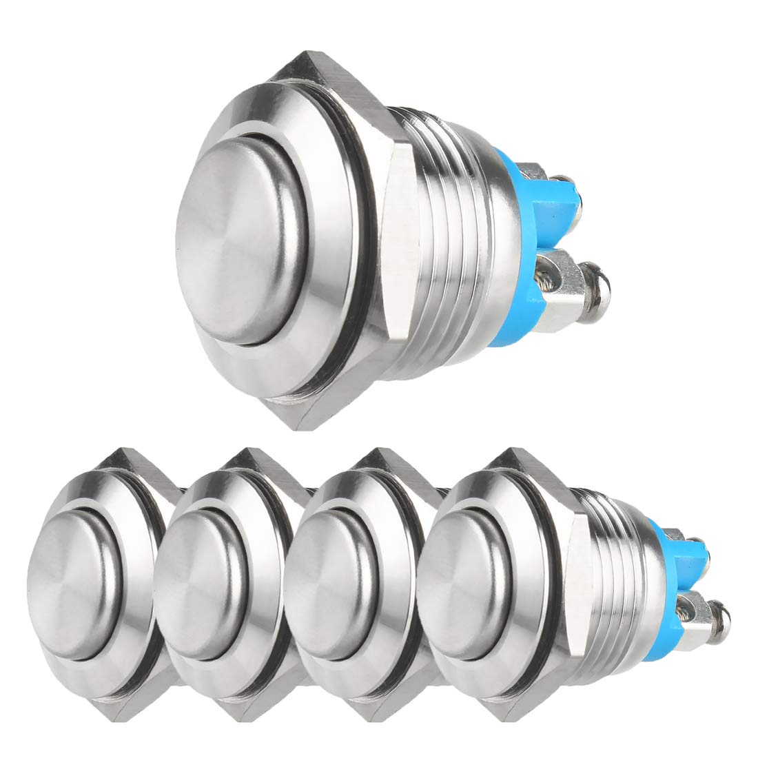 Snapklik.com : Larcele 16mm Push Button Switch Waterproof Momentary ...