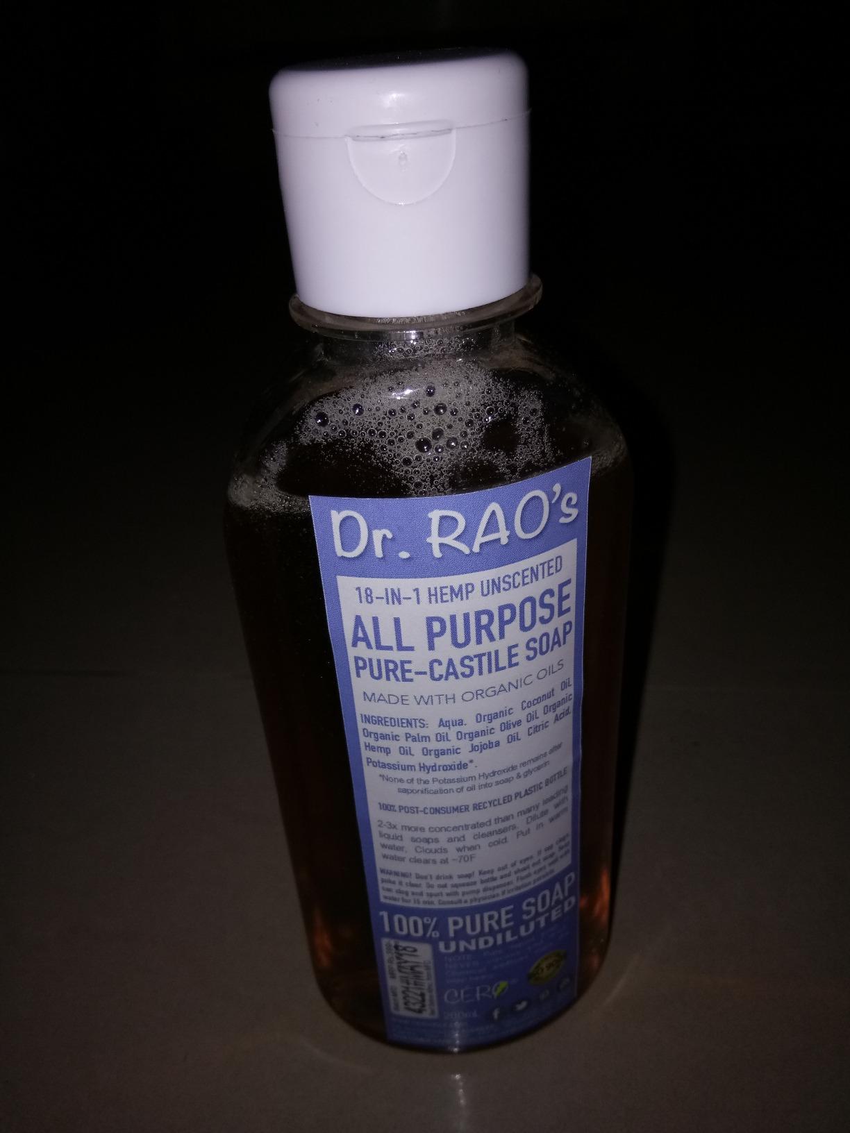CERO ® Dr Rao's Unscented All Purpose Pure Castile Soap, Perfect for ...