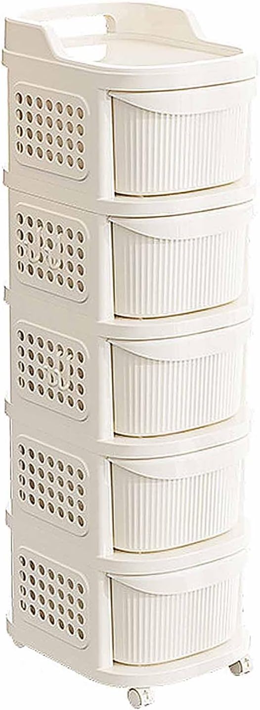 Amazon.com: Rolling Storage Drawer Cart, 4 Drawers, Storage Unit on ...