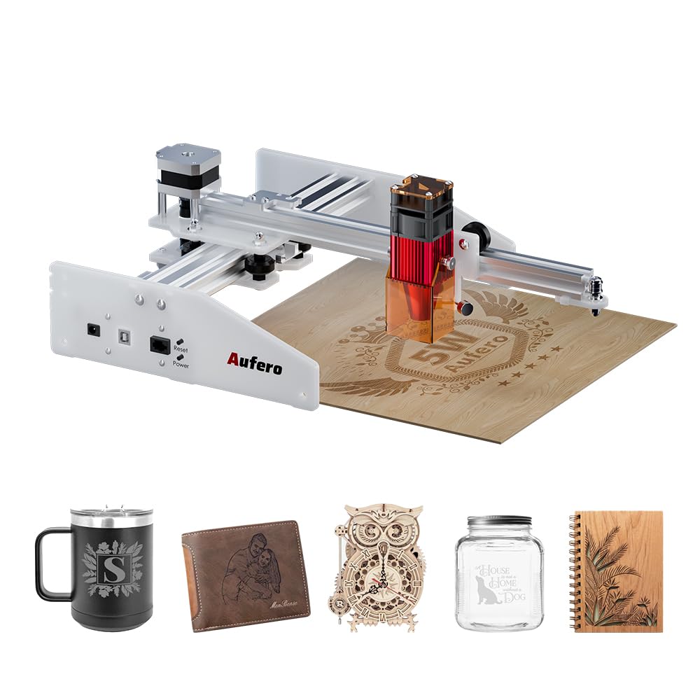 Aufero Laser 1 Laser Engraver, 5W Long Focus Diode Laser Engraver ...