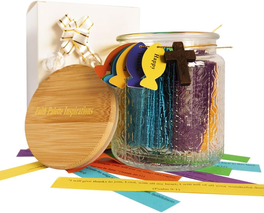 Amazon.com: Large Bible Verse Jar for Mom,Daily Moments of Strength ...