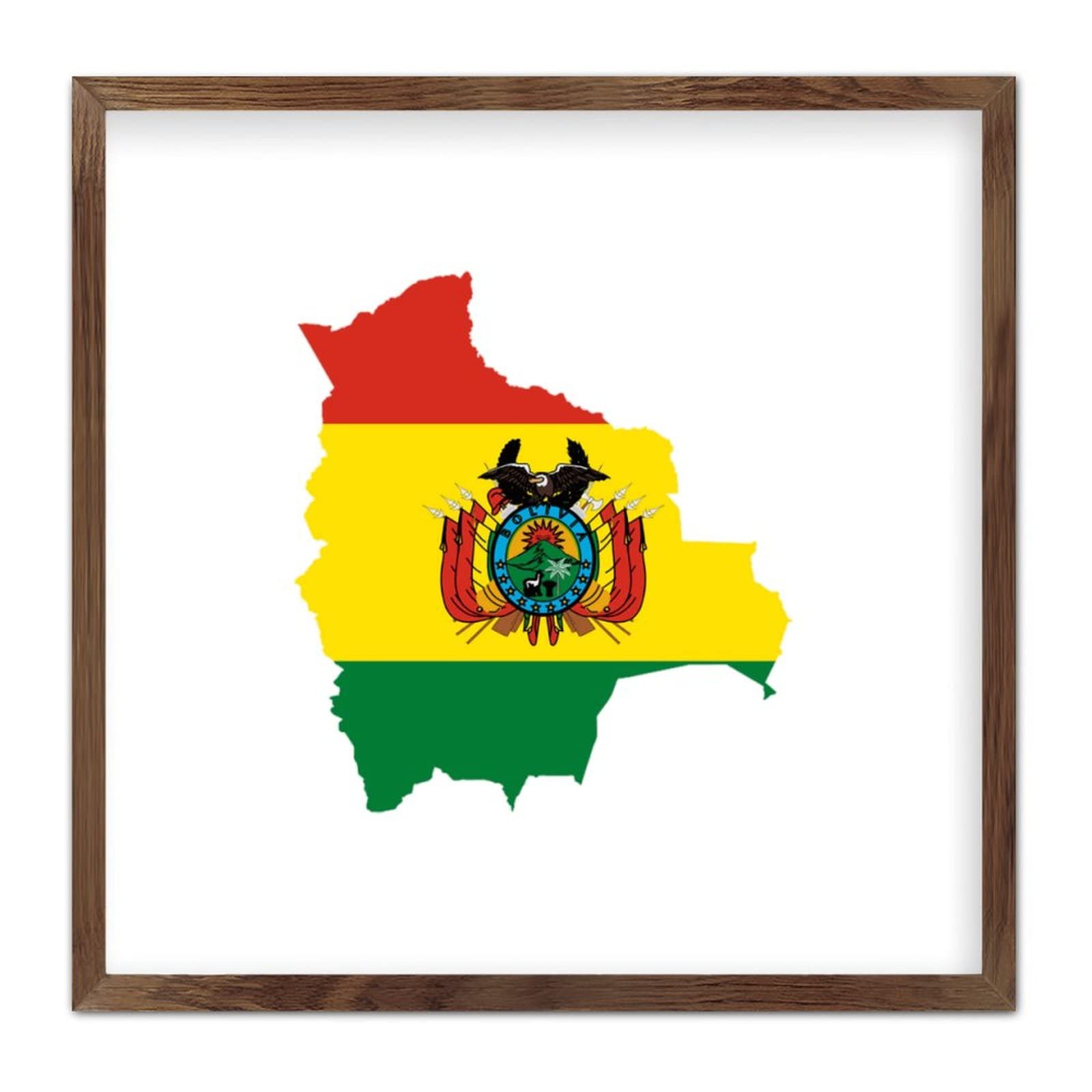 Bolivia Flag Map