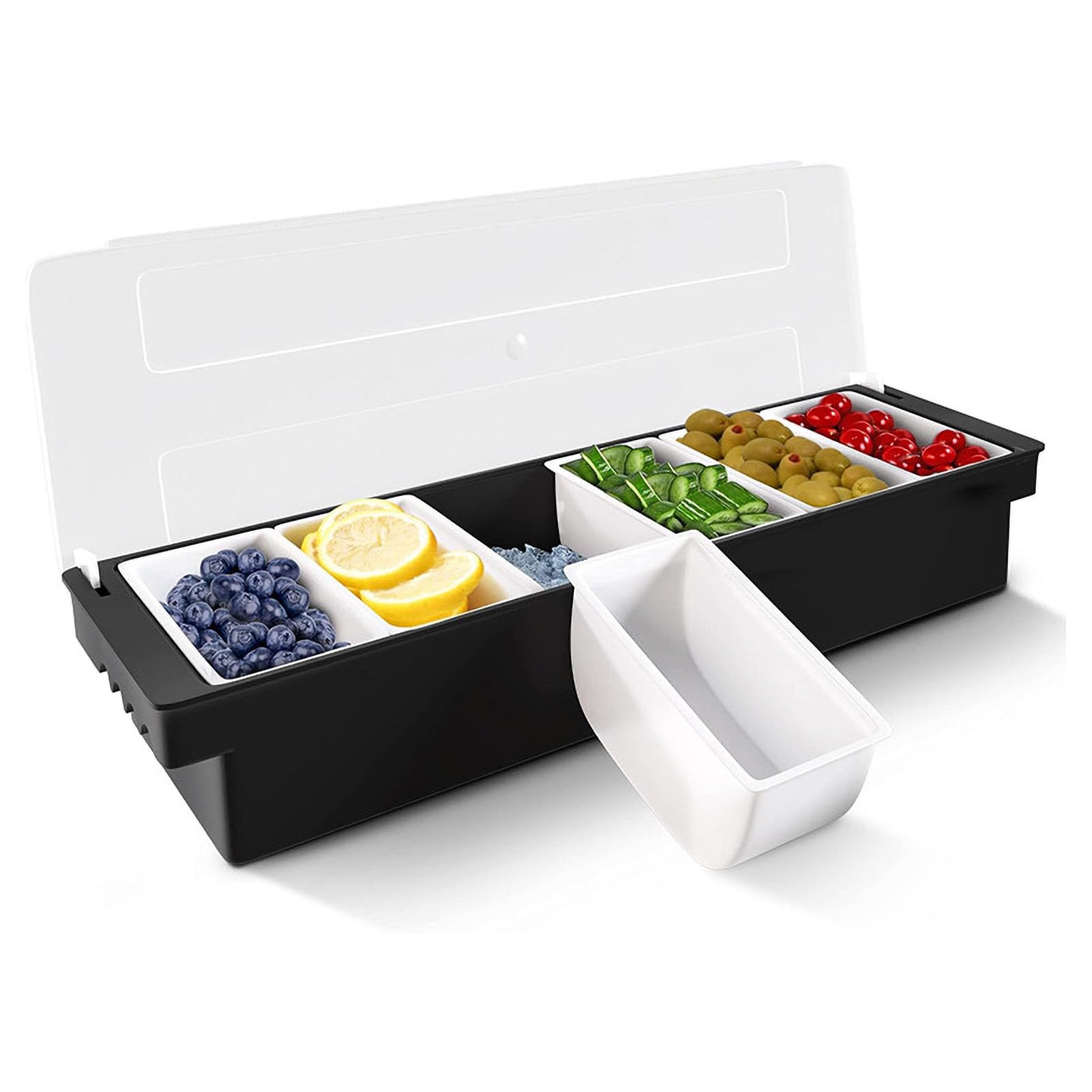 Multipurpose Bar Accessory Set- Tiered Fruit & Condiment Display Tray ...