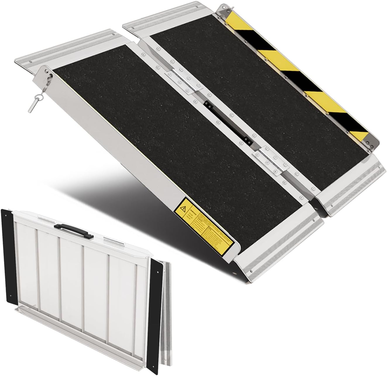 Amazon.com: Goplus 5 FT Portable Wheelchair Ramp, Anti-Slip Folding ...