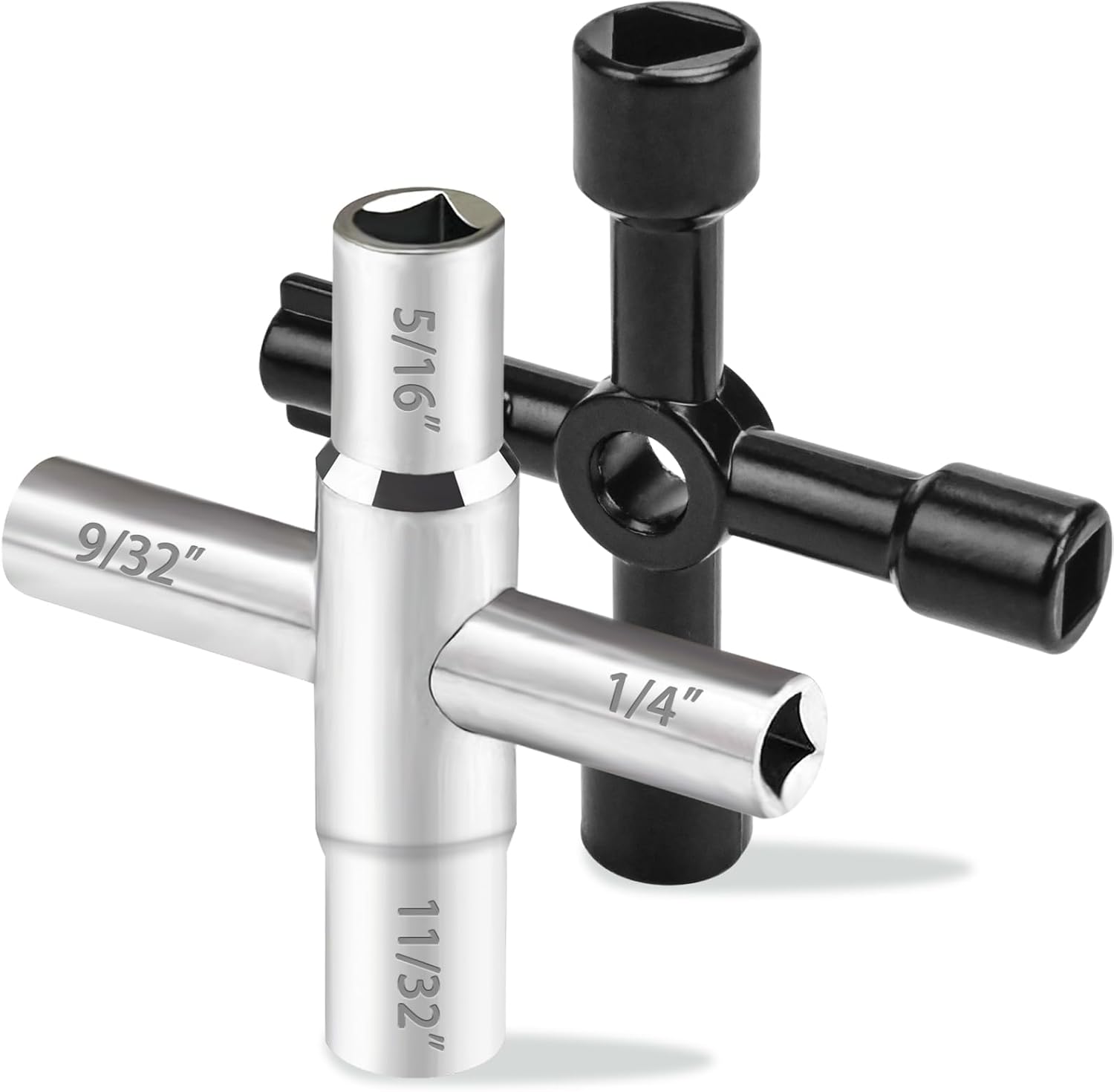 Comfylichi 4 Way Sillcock Key Set, Utilities Key, Multi-functional ...