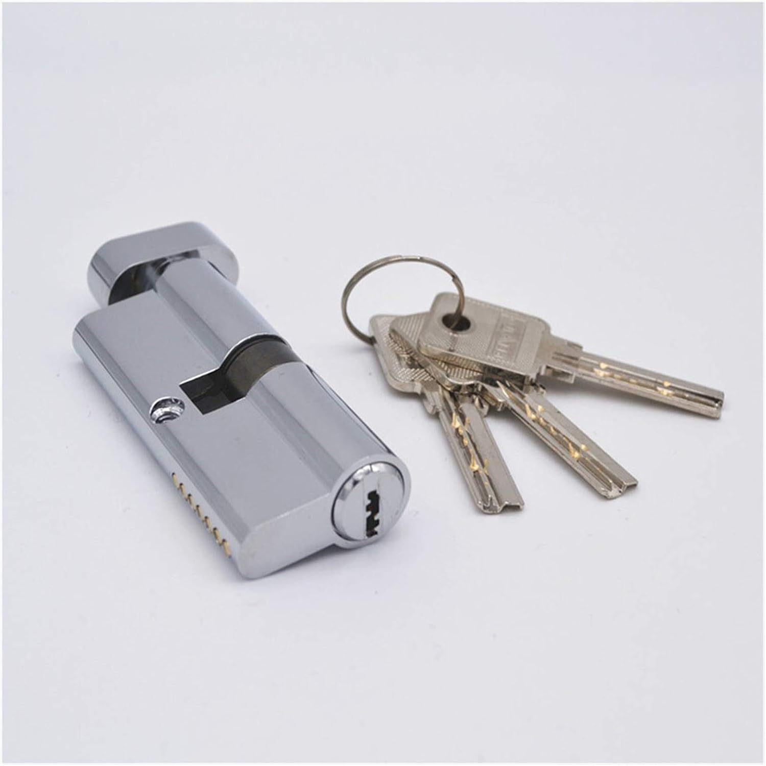 Amazon.com: LIPUSE Door Lock,Cylinder Lock, 70mm Black Brass Door with ...