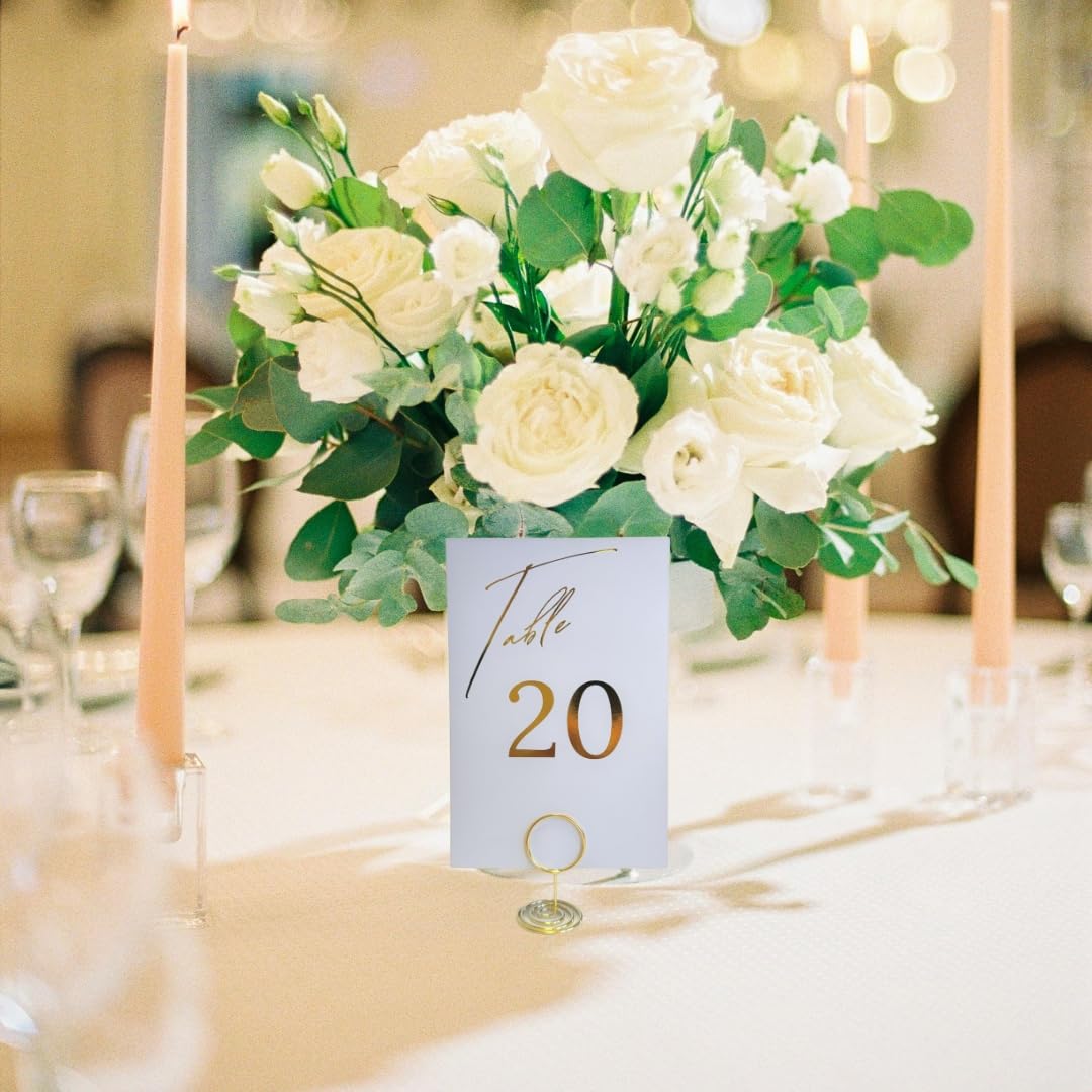 Gold Wedding Table Numbers