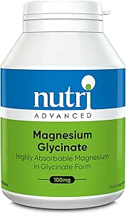 Nutri Advanced Magnesium Glycinate 100mg High Strength Supplement ...
