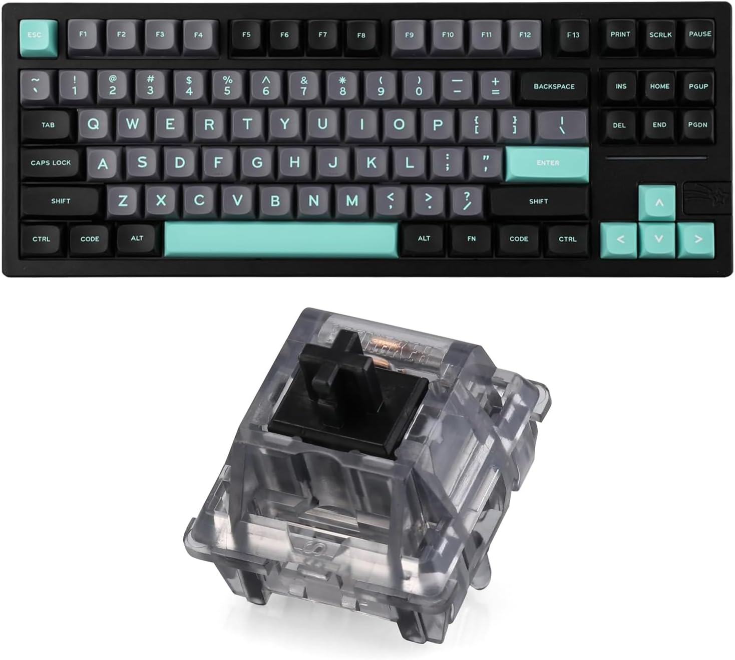 Amazon.com: EPOMAKER x Feker Galaxy80 Gaming Keyboard, Aluminum Alloy ...