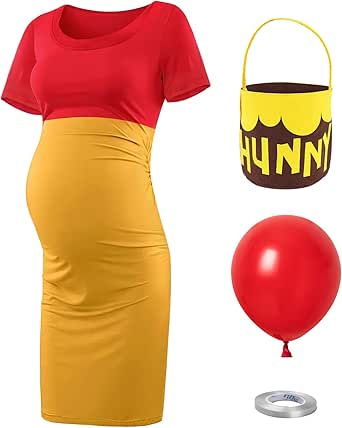 Amazon.com: Maternity Dress Maternity Shirt Short Sleeve Pregnancy ...