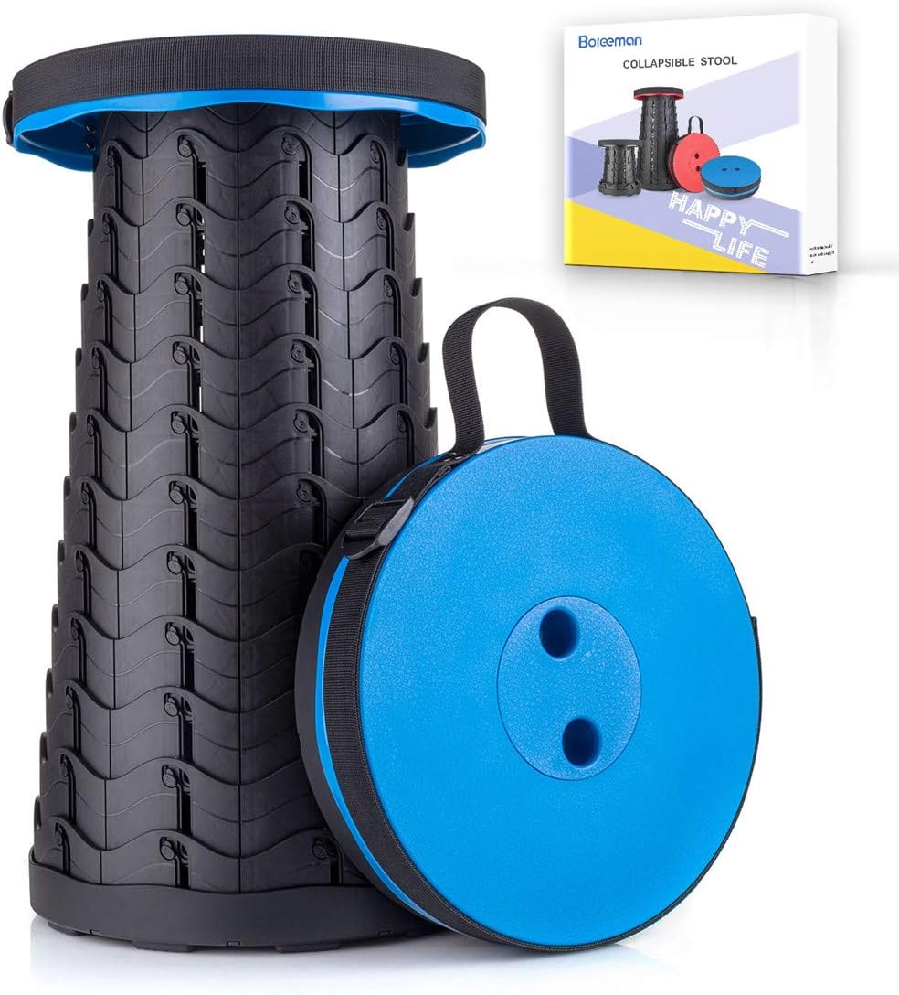 Amazon.com: Boreeman Upgraded Folding Stool Lightweight Yet More Sturdy ...