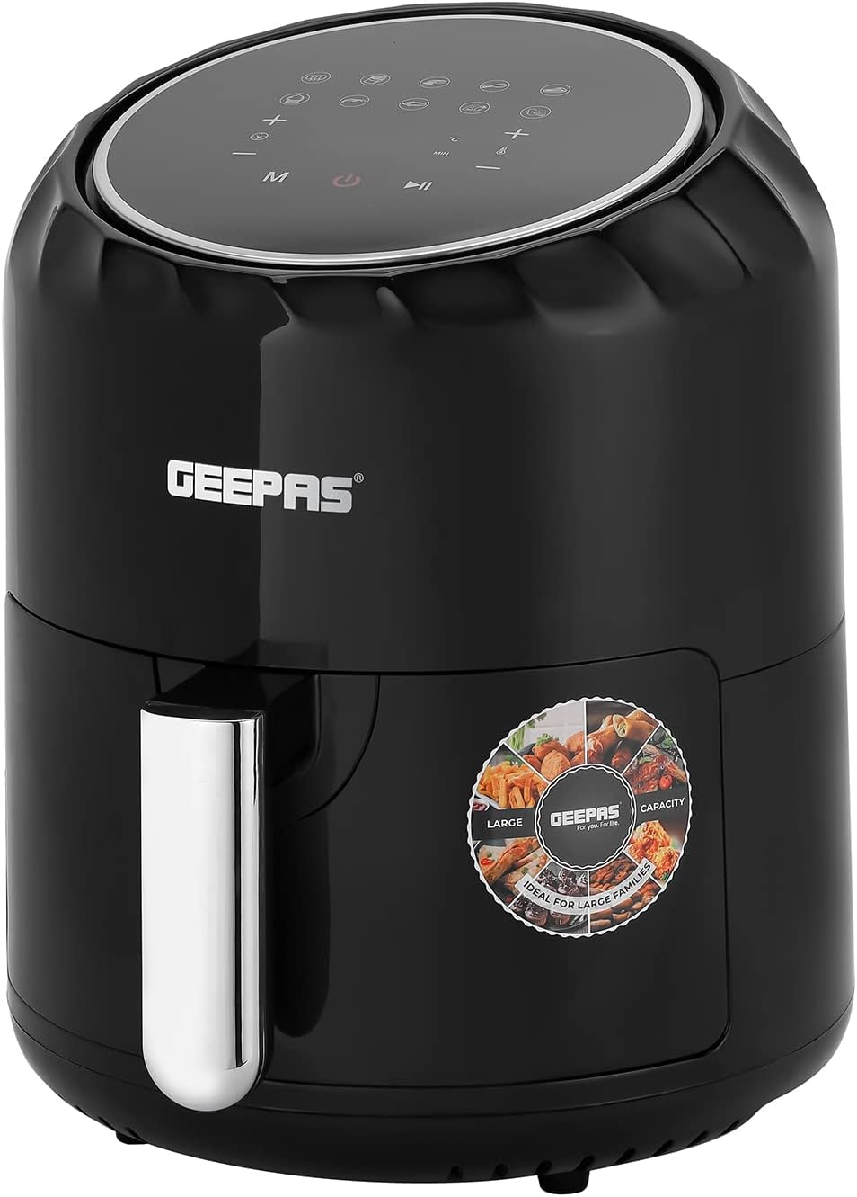 Geepas Vortex 3.5L Digital Air Fryer - 10-in-1 Air Fryer with ...