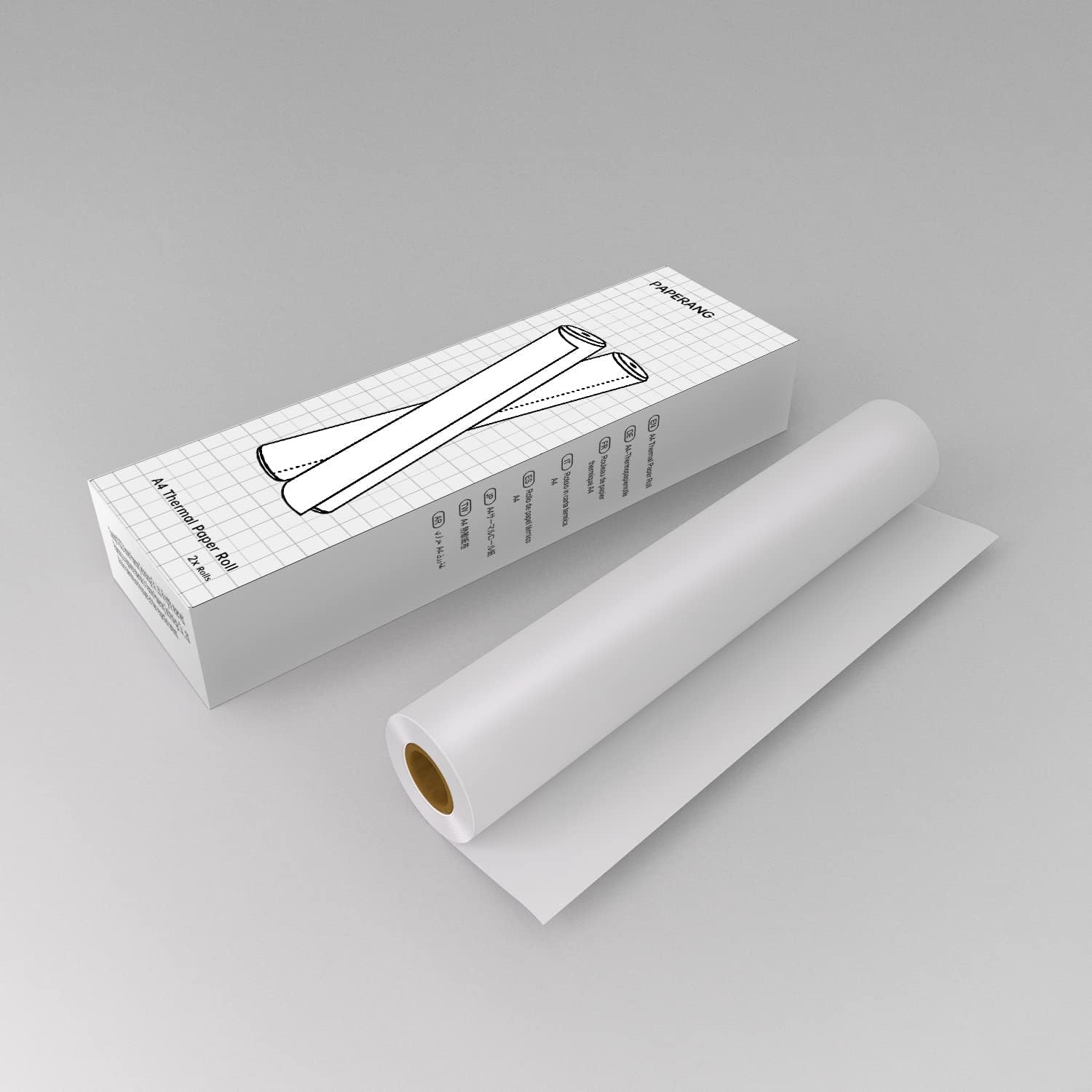 Paperang 8 Inch Paper for A4 Portable Printer - 210 x 300mm - 2 Rolls ...