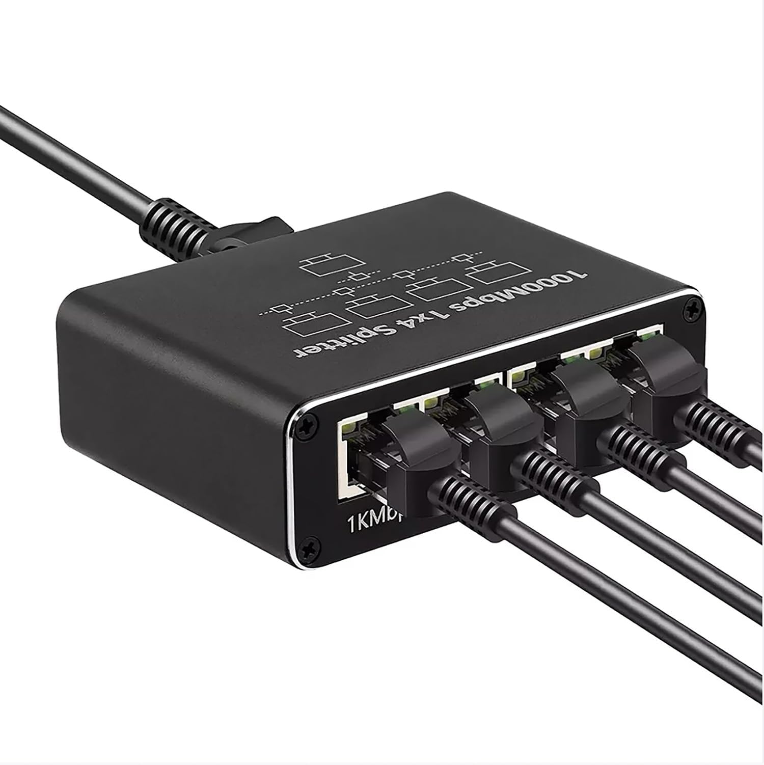 Amazon.com: Gigabit Ethernet Splitter - 1 to 4 Network Splitter with ...