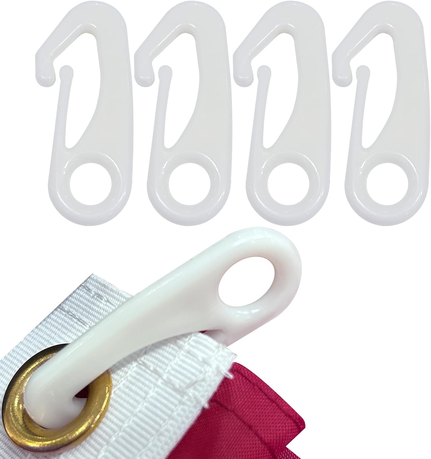 Amazon.com : AMZFLAG Flag Clips 4 Pack for Flagpole Rope, Heavy Duty ...