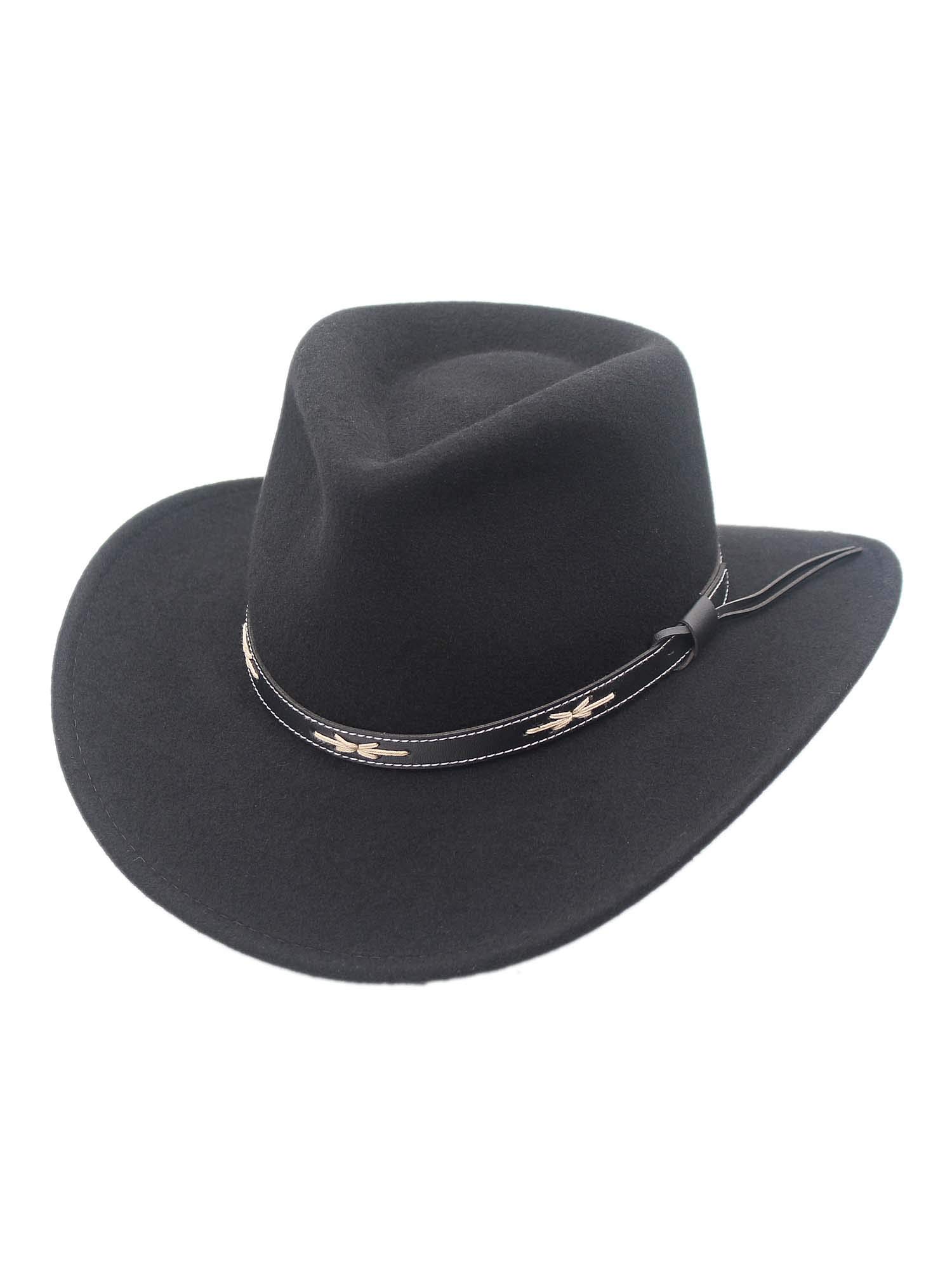 Santa Fe Crushable Wool Felt Outback Western Style Cowboy Hat by Silver ...