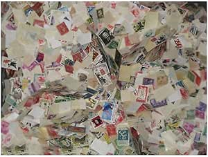 Amazon.com: Used off Paper 1000 US Stamps From a huge hoard box ...