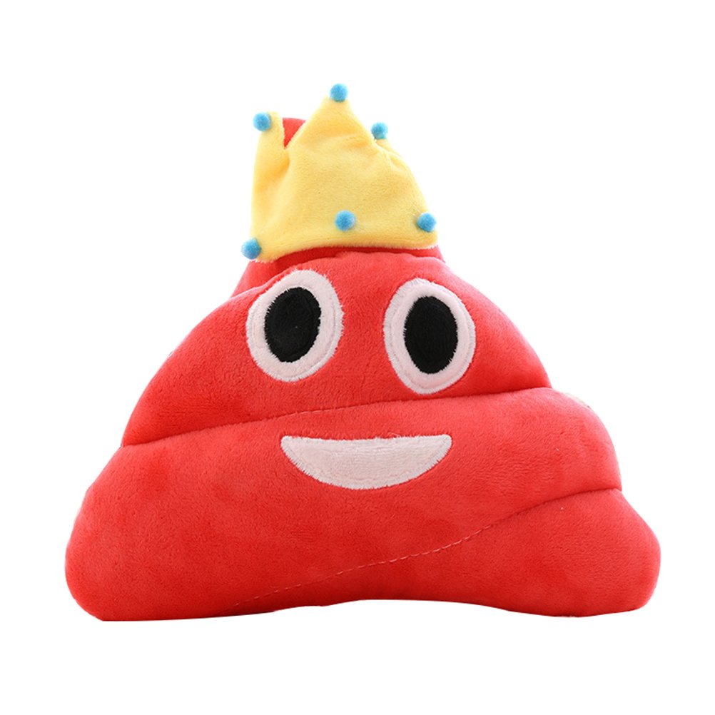 TOYMYTOY Stuffed Poop Pillow Red Shit Emotion Throw Pillow Cushions ...