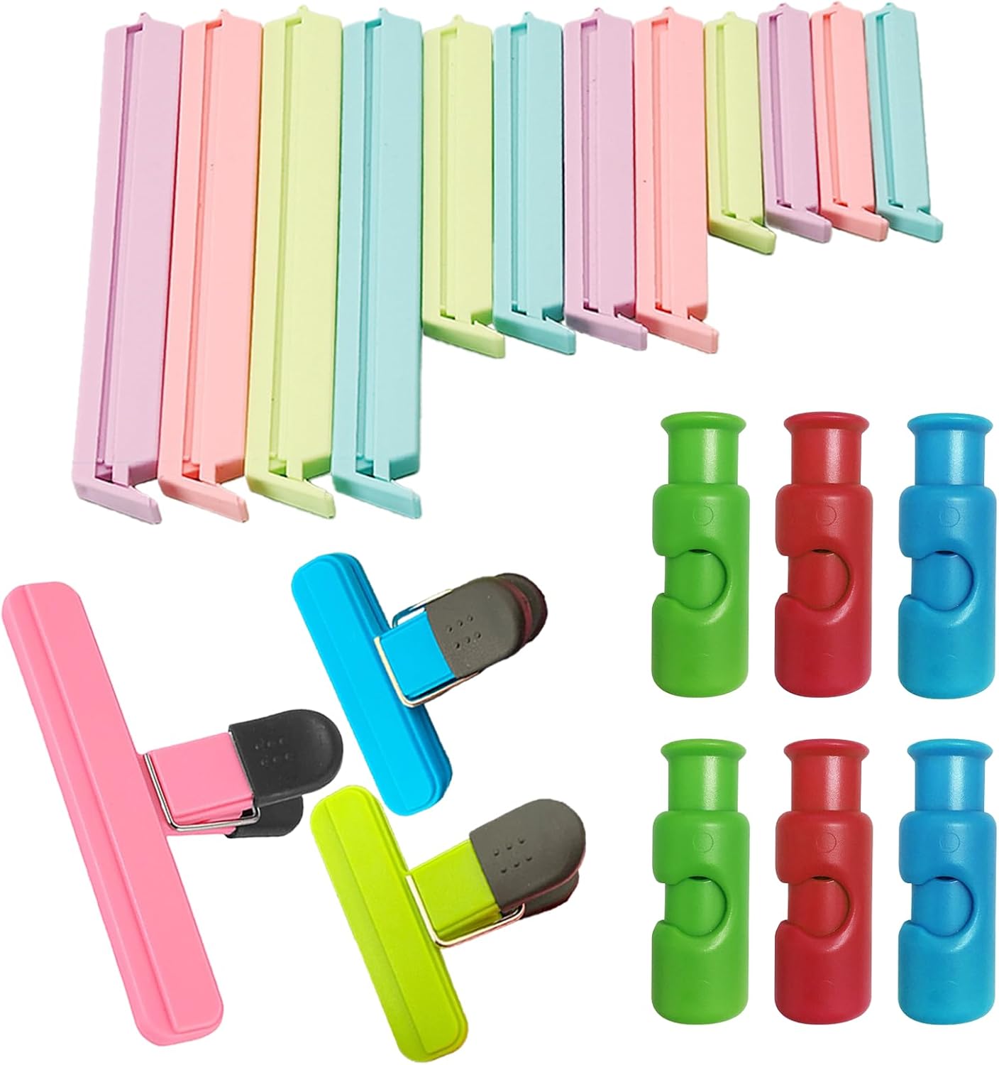 Amazon.com: Mzrnfcyk Chip Clips Bag Clips Food Clips, Plastic Bag Clips ...