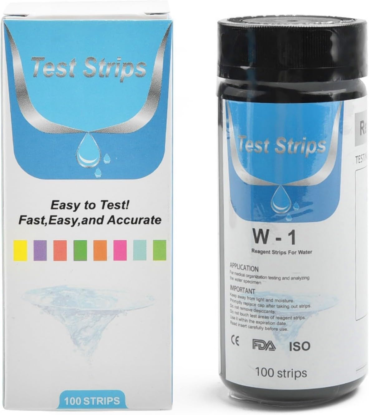 URPIZY 100PCS Water Hardness Test Kits Water Total Hardness Test Strips ...