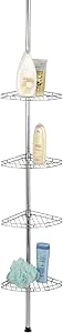 Amazon.com: Wenko Telescopic Corner Element-Shower Rack, 4 Shelves ...